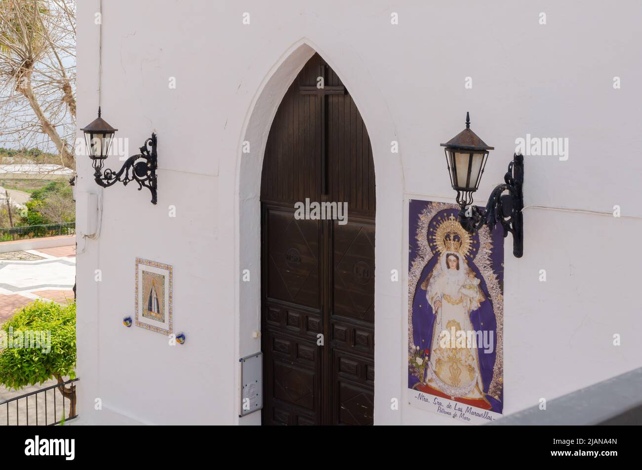 MARO, SPAIN - 03 MARCH 2022 A small church built at the beginning of ...