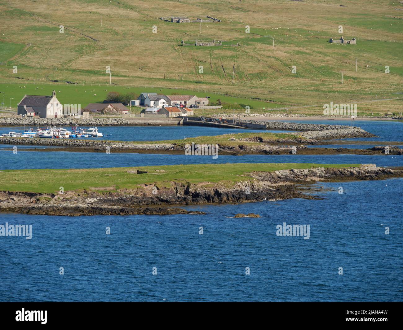 the city of Lerwick and the shetland island Stock Photo - Alamy