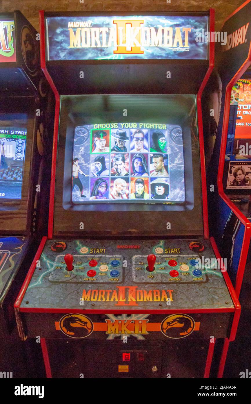 Budapest, Hungary - March 25, 2018: Pinball game museum. Pinball ...