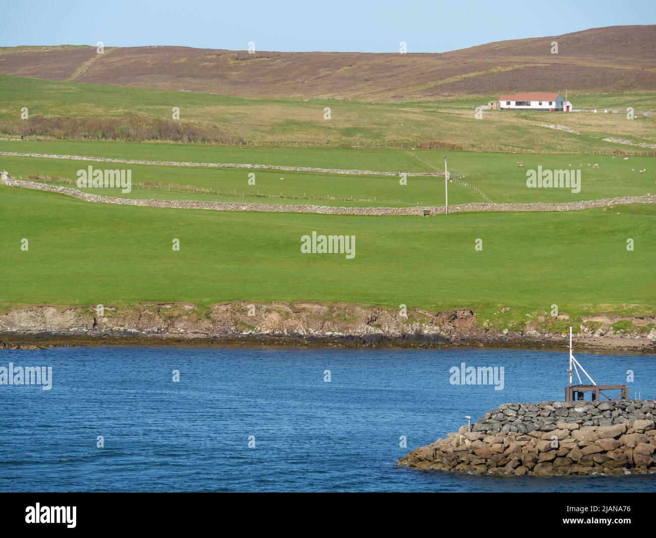 the city of Lerwick and the shetland island Stock Photo - Alamy