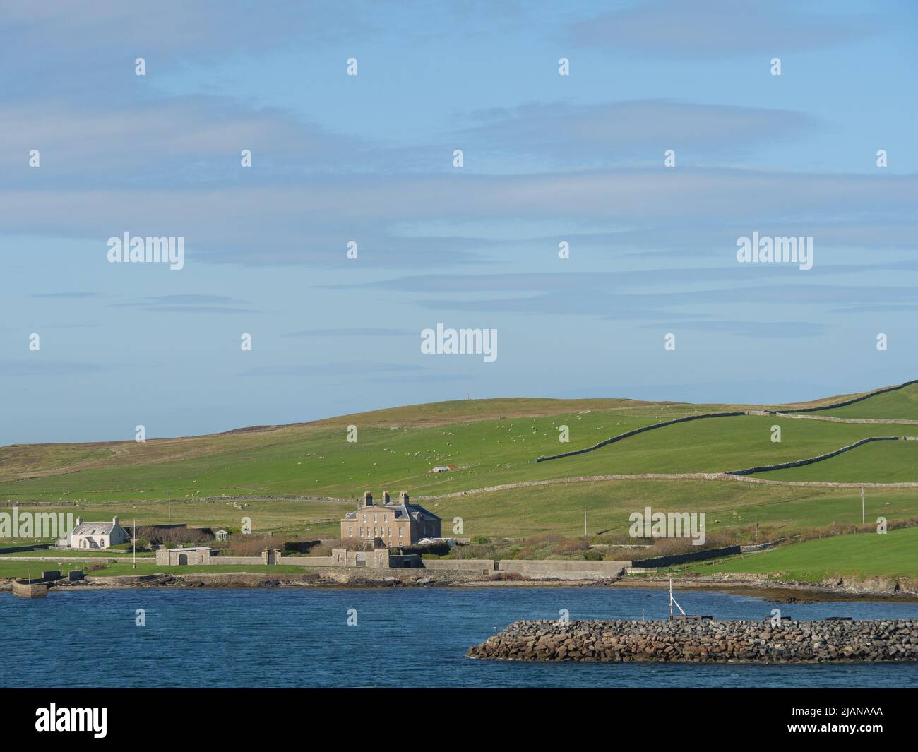 the city of Lerwick and the shetland island Stock Photo - Alamy