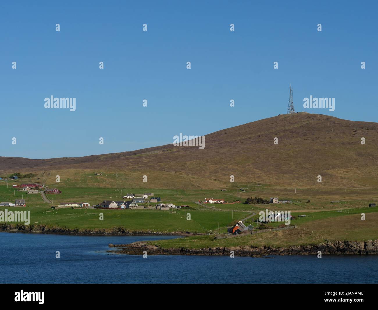 the city of Lerwick and the shetland island Stock Photo - Alamy