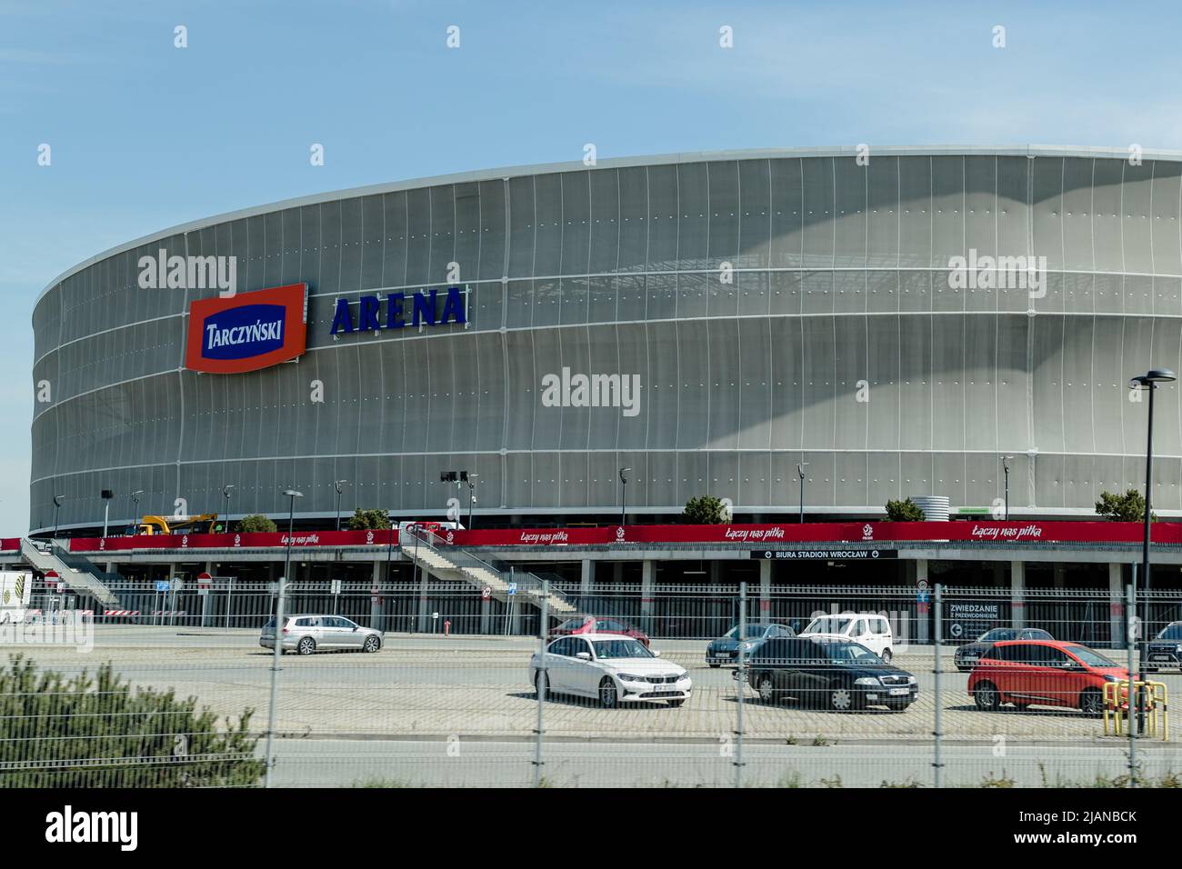 WROCŁAW, POLAND - 31 MAY 2022: Tarczyński Arena Wrocław in Poland ahead ...