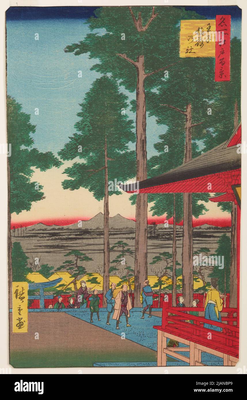 INARI Temple in Oji /Oji IIRI NO YASHIRO, Board 18 from the Series: One ...