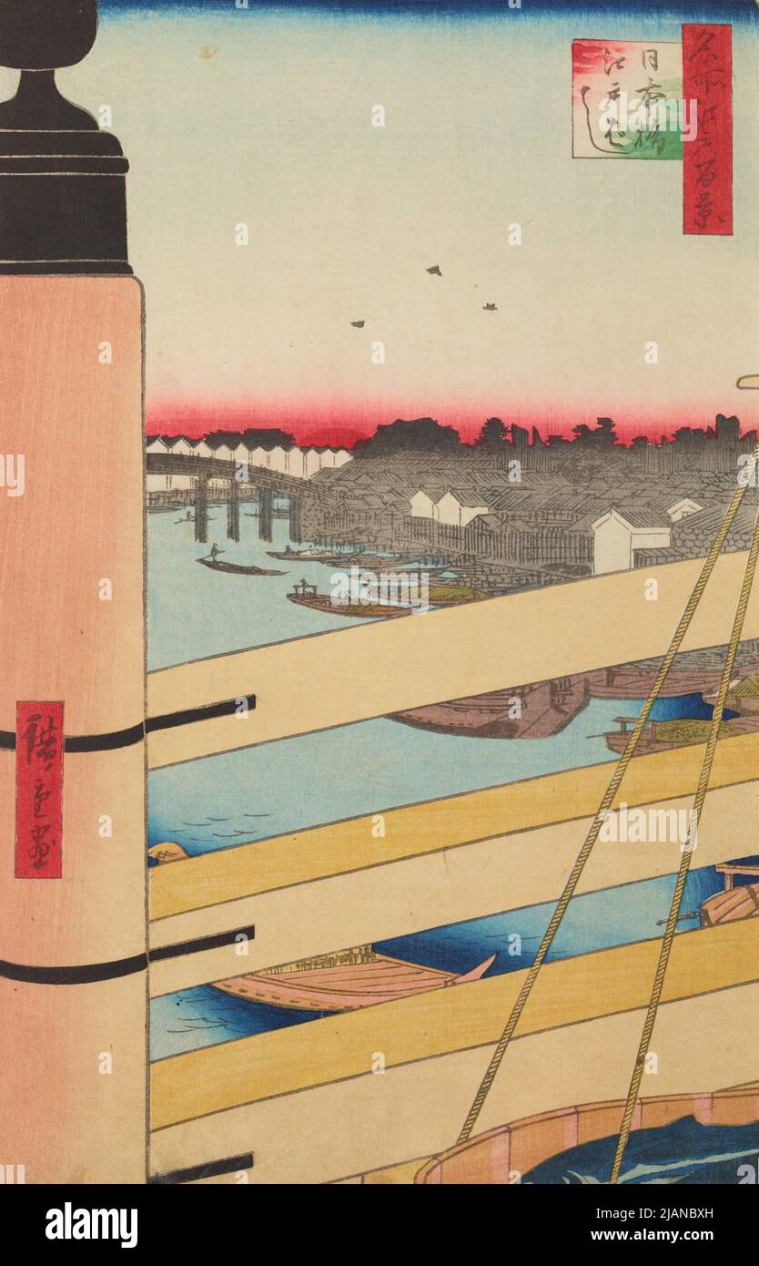 Nihonbashi and Edobashi Bridges at Sunset /Nihonbashi Edobashi, Board ...