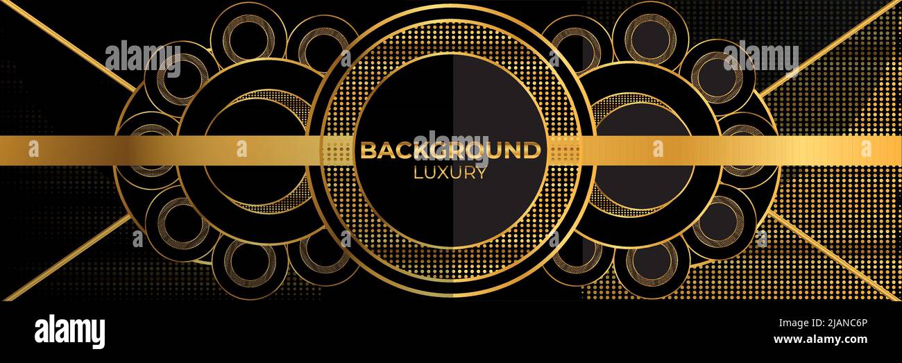 Elegant and sophisticated abstract vector background in gold and black ...