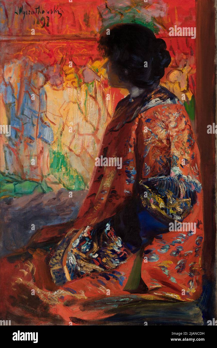 Japanese Woman Wyczózó Kowski, Leon (1852 1936 Stock Photo - Alamy