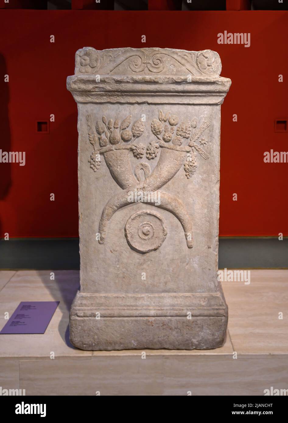 Barcelona, Spain. Artefacts and interior of the Catalan Museum of ...