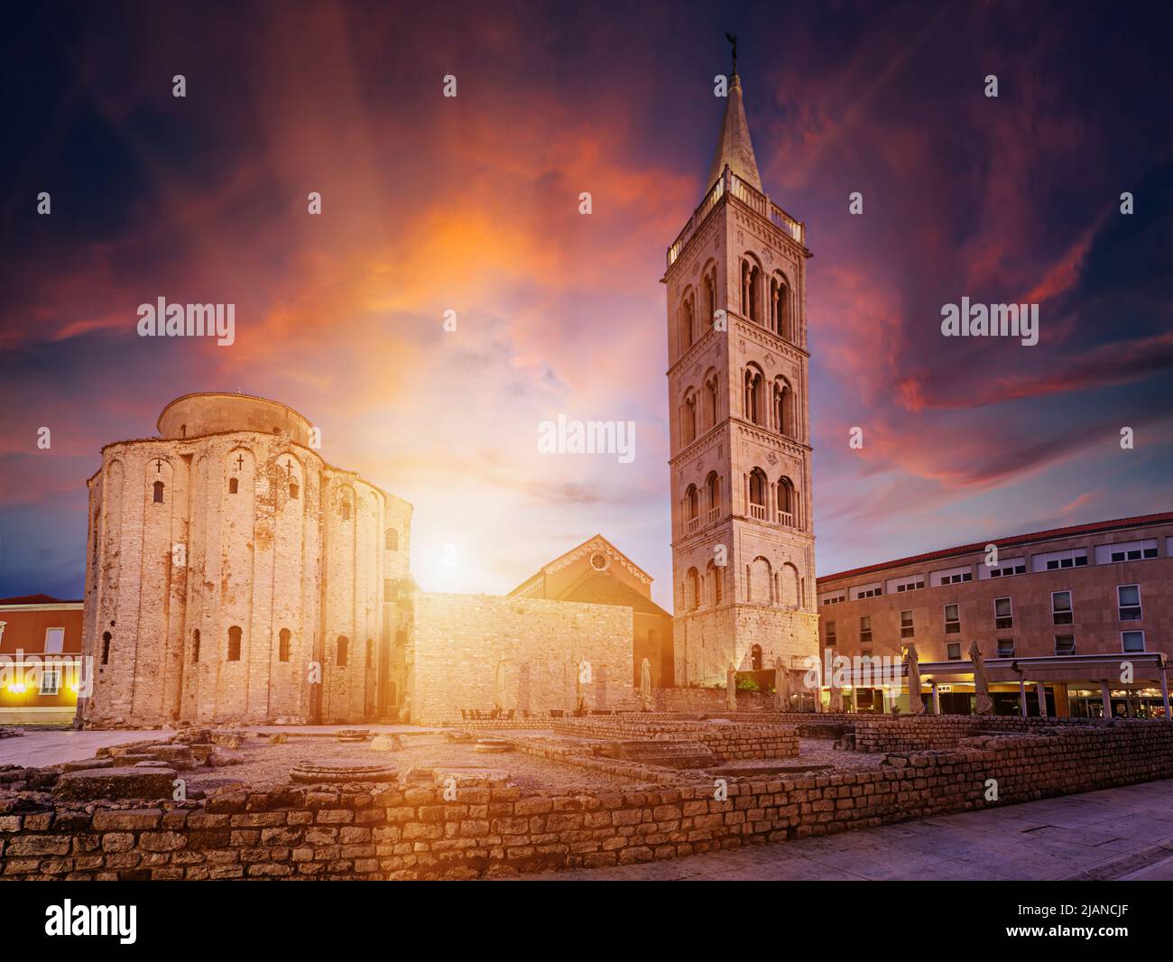 Saint Anastasia Cathedral, Zadar, Croatia Stock Photo - Alamy