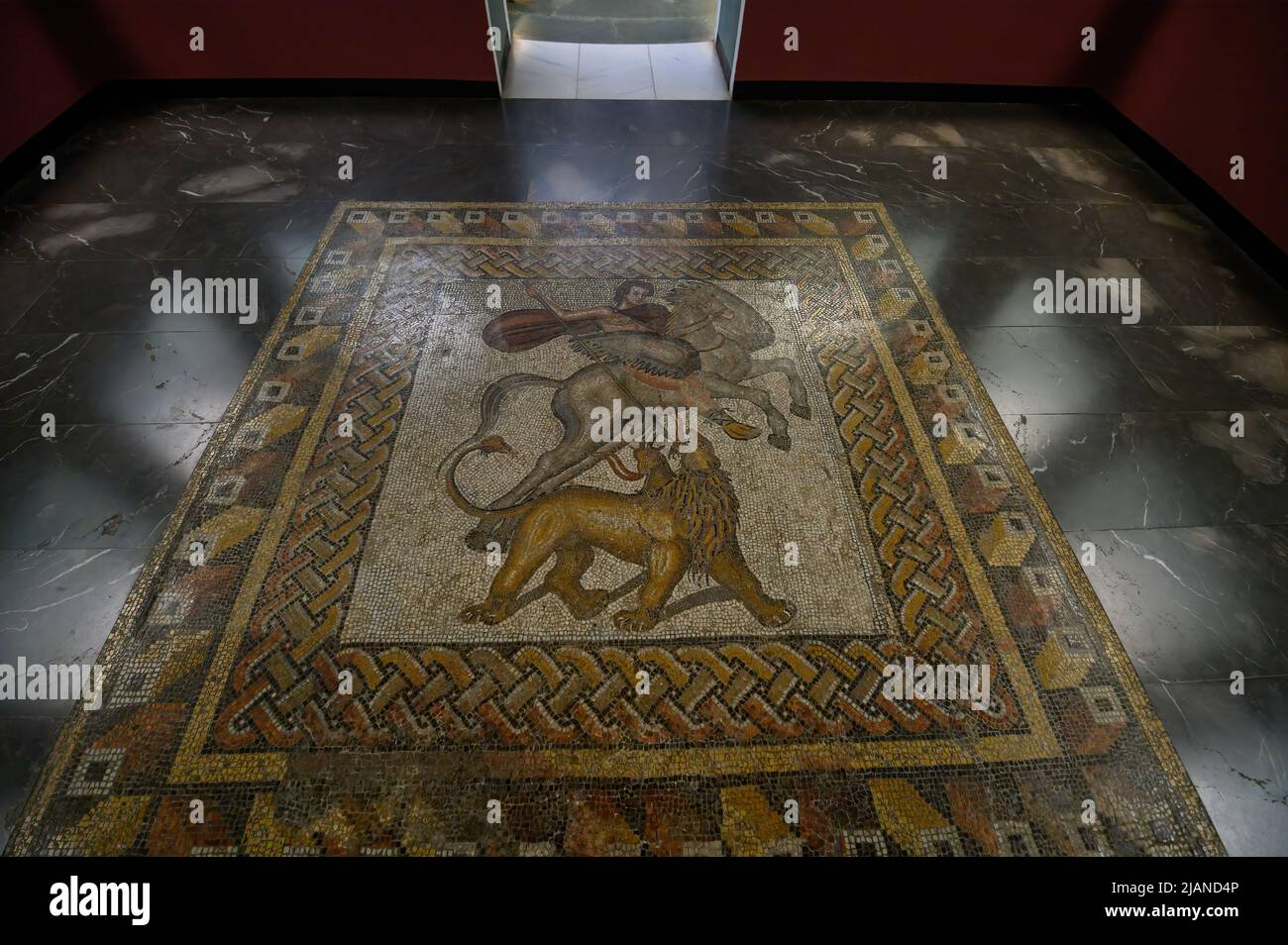 Barcelona, Spain. Artefacts and interior of the Catalan Museum of ...