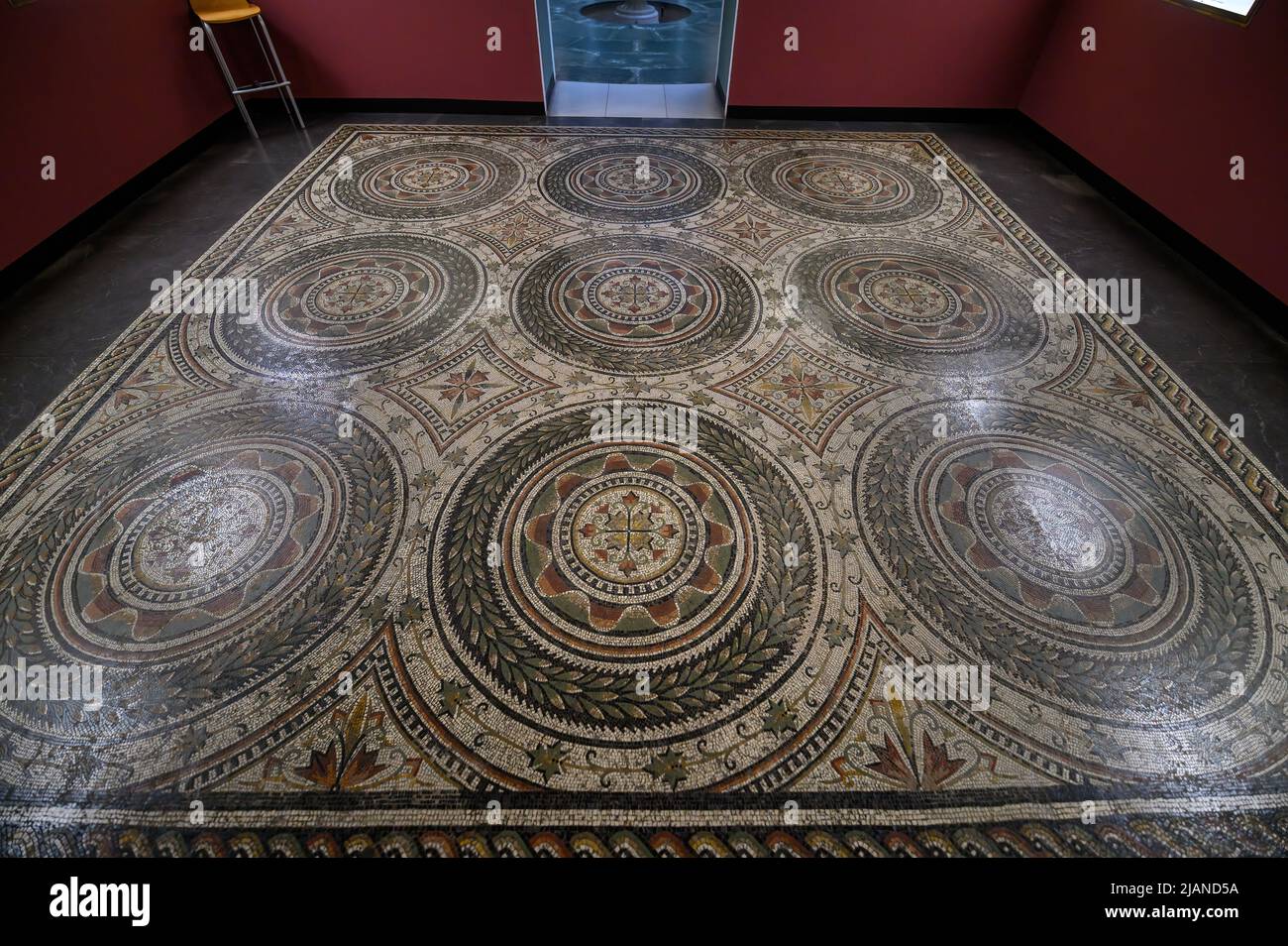 Barcelona, Spain. Artefacts and interior of the Catalan Museum of ...
