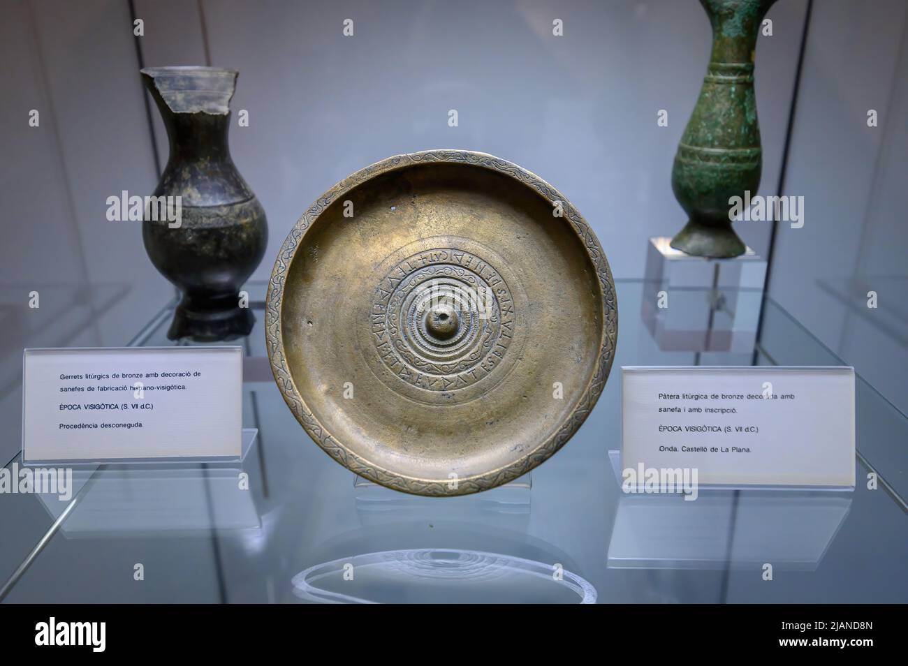 Barcelona, Spain. Artefacts and interior of the Catalan Museum of ...