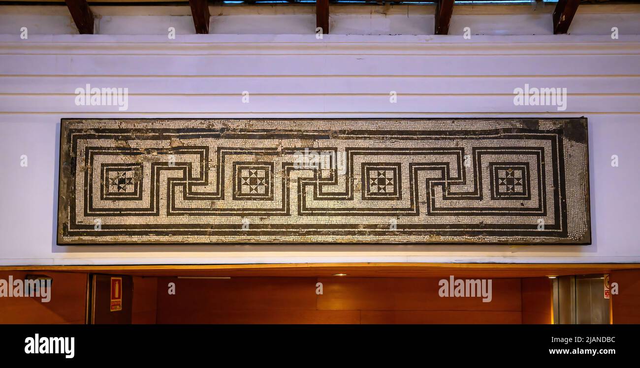 Barcelona, Spain. Artefacts and interior of the Catalan Museum of ...