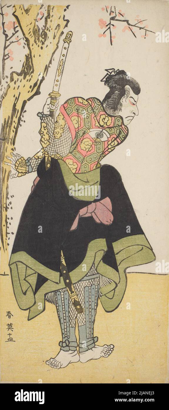 The actor Actor Onoe Matsusuke in armor Shun'ei, katsukawa (1762 1819 Stock Photo - Alamy