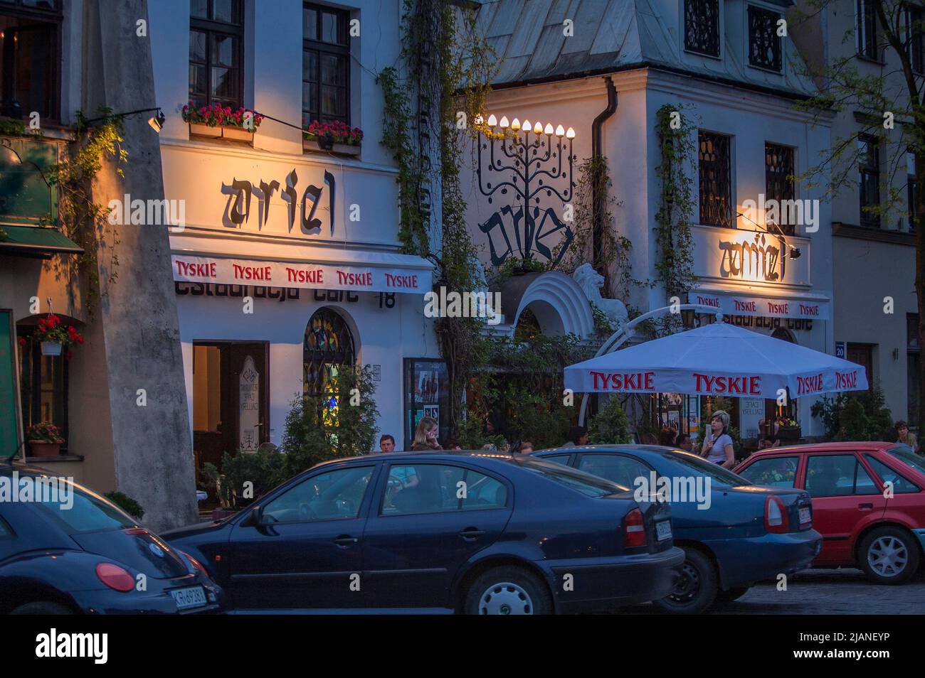 Ulica Szeroka na Krakowskim Kazimierzu. Szeroka Street in Krakow's ...