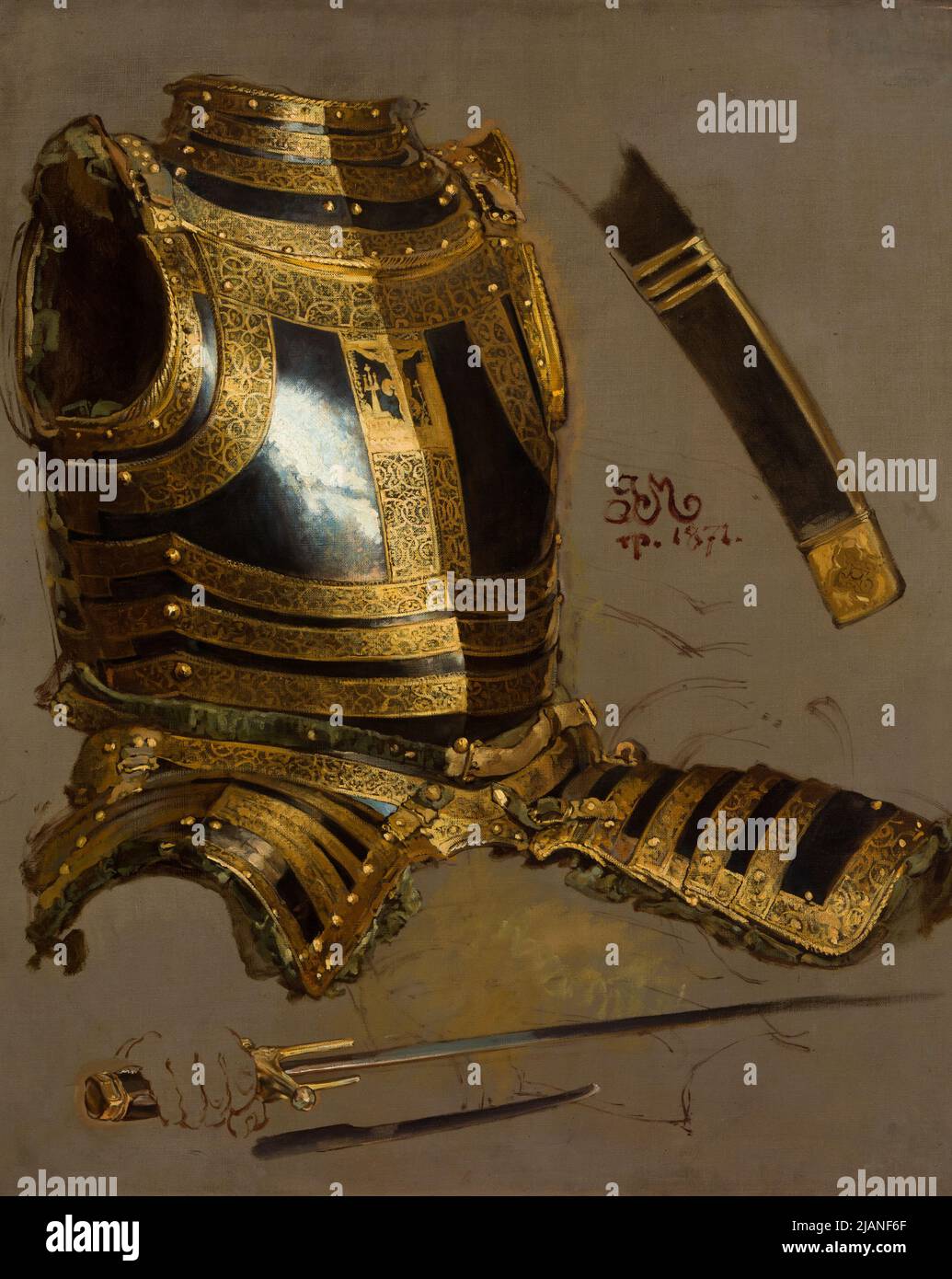 Study of Stephen Báthory's Armour Matejko, Jan (1838 1893 Stock Photo ...