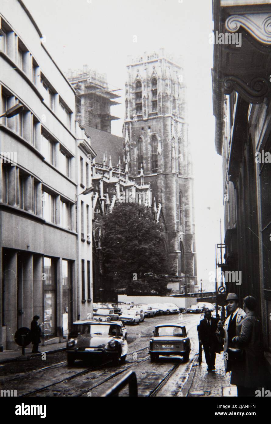 Brussels view sacred architecture Gothic photography Stock Photo - Alamy