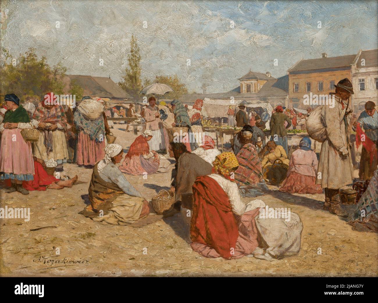 Fair at Wieliczka Kozakiewicz, Antoni (1841 1929 Stock Photo - Alamy