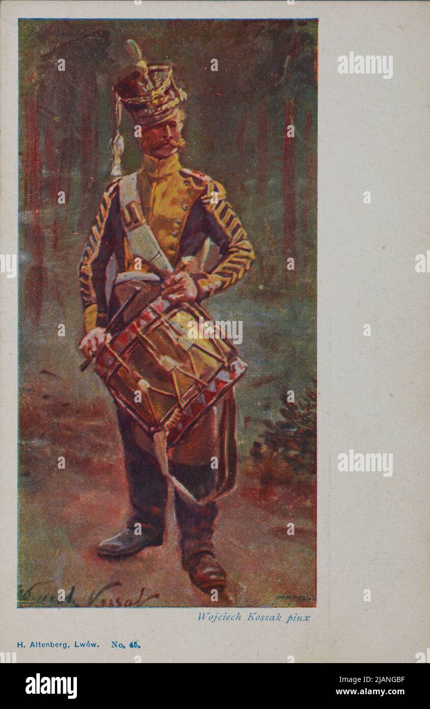 Kossak Wojciech Drummer with a Taraban Altenberg, H Stock Photo - Alamy