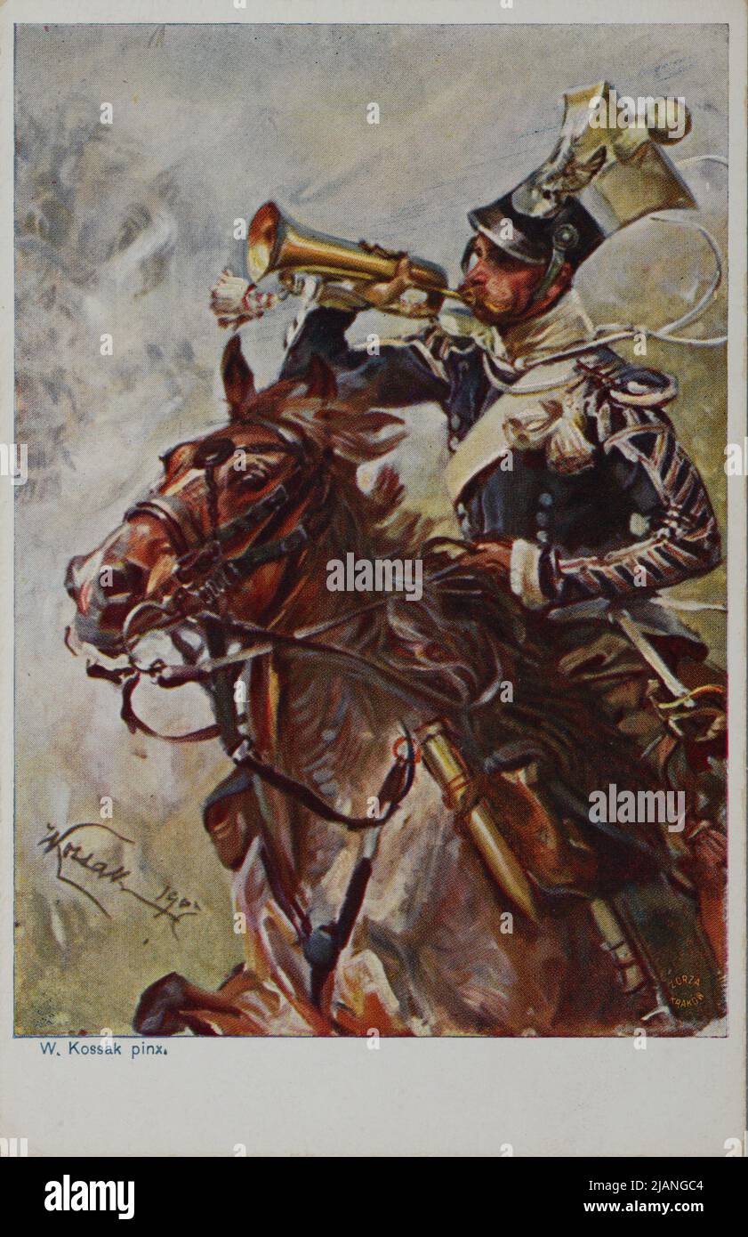 Kossak Wojciech Trumpeter from the 2nd Uhlans Regiment of General Józef ...
