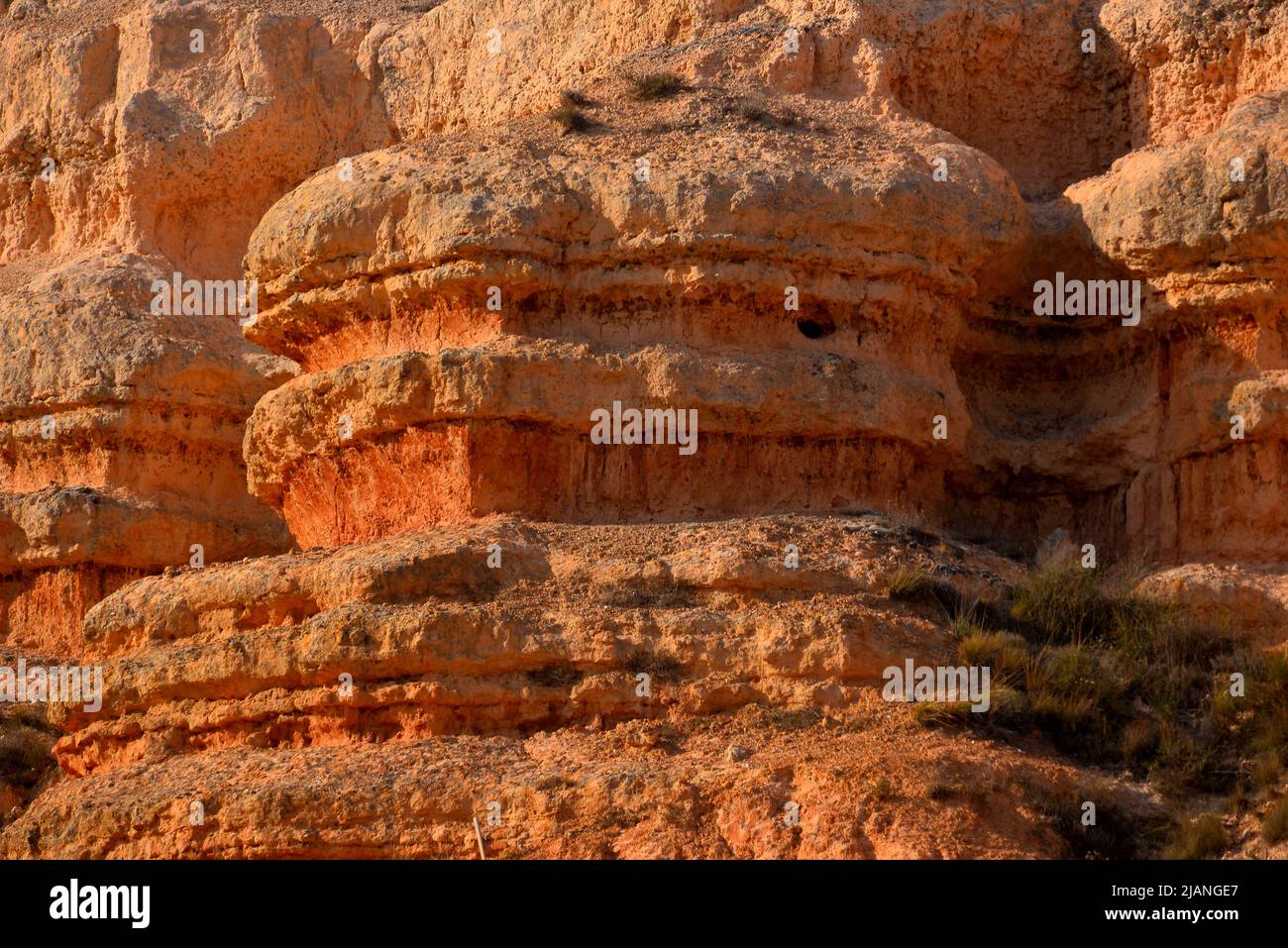 Sandstone and clay extracts Stock Photo - Alamy
