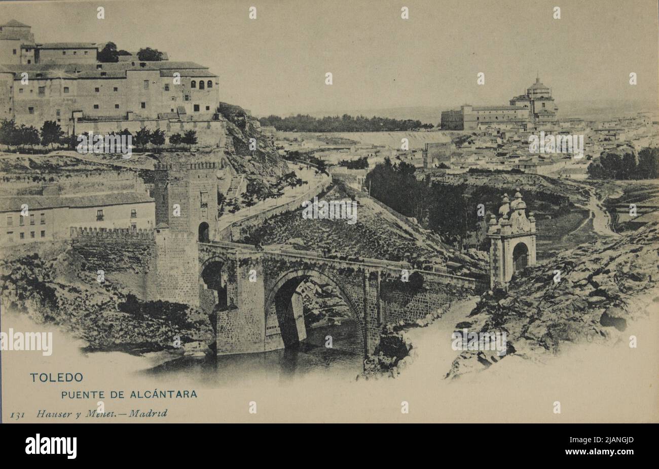 TOLEDO General view Hauser and Menet Stock Photo - Alamy