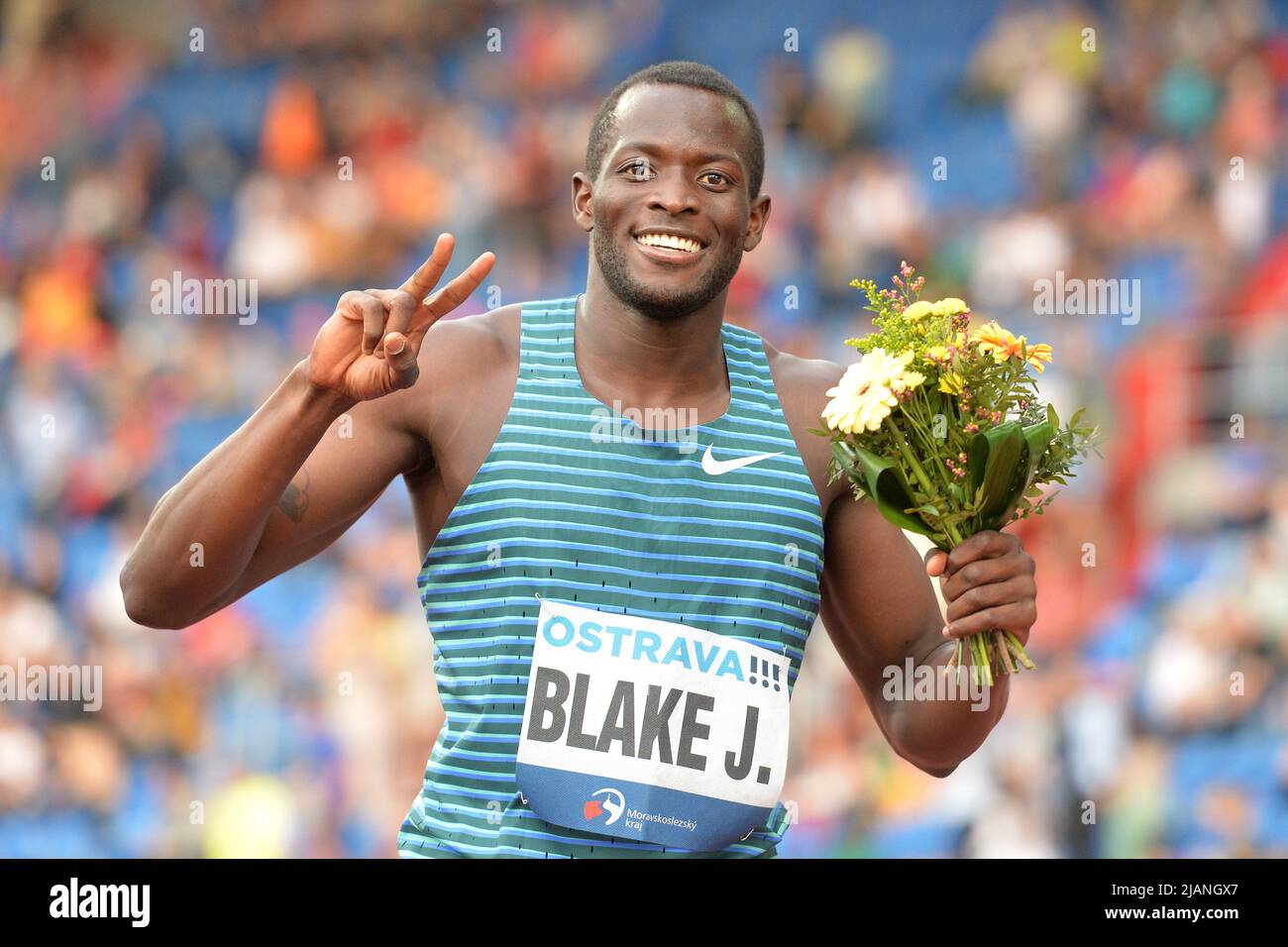 Ostrava, Czech Republic. 31st May, 2022. JEROME BLAKE of Canada ...