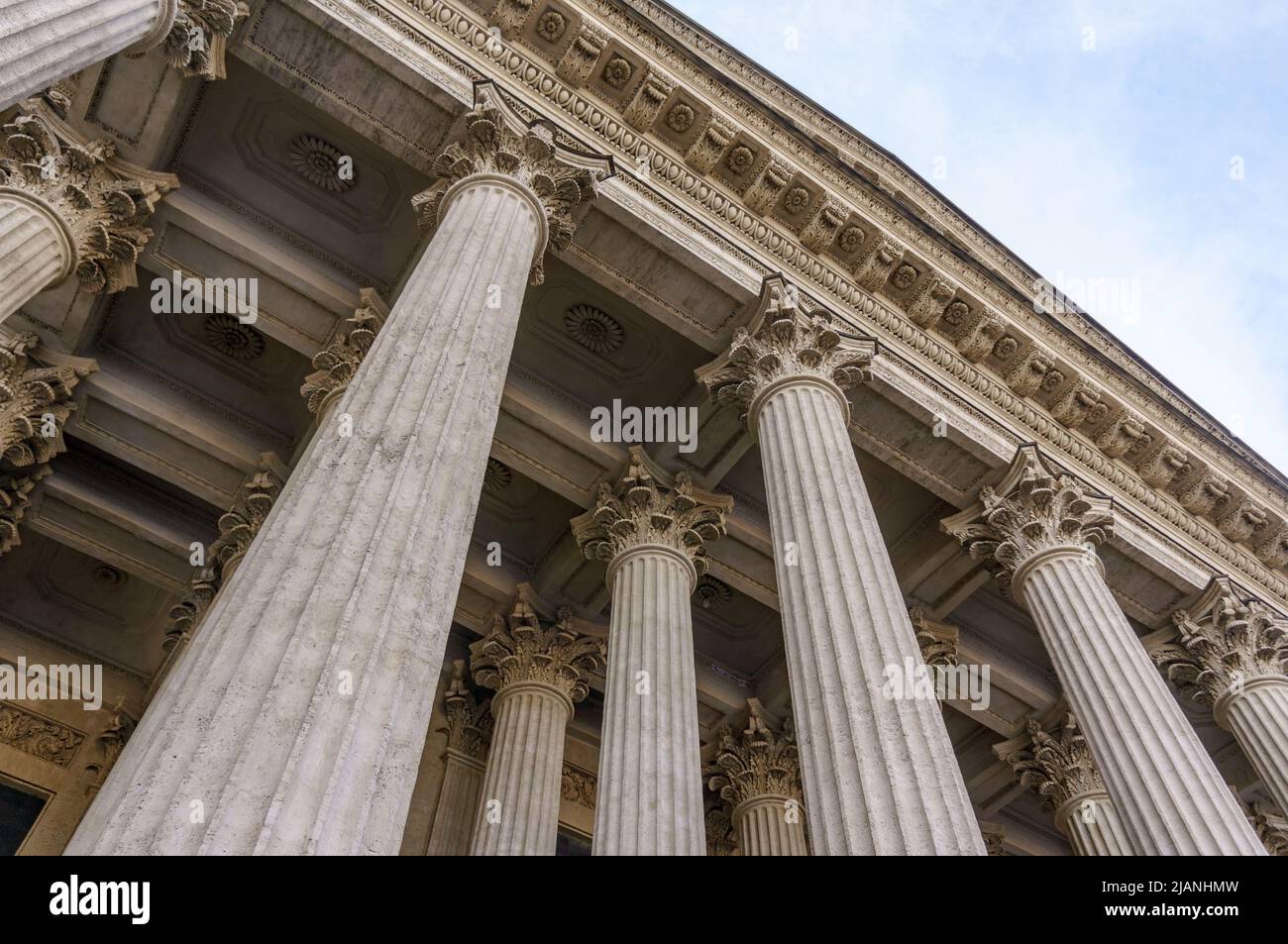Vintage Old Justice Courthouse Column Stock Photo - Alamy