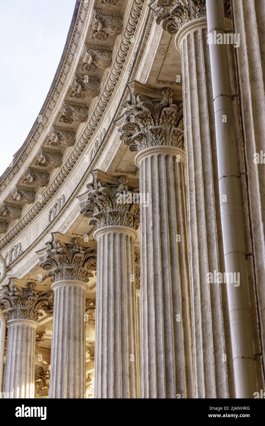 Vintage Old Justice Courthouse Column Stock Photo - Alamy