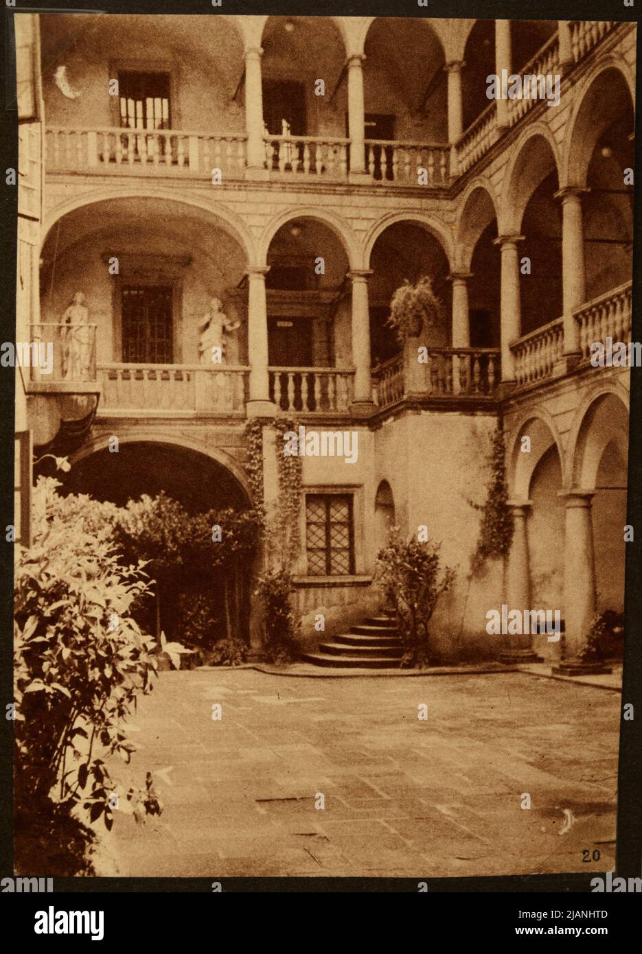 LVIV – The Royal Tenement House – courtyard with arcaded galleries ...