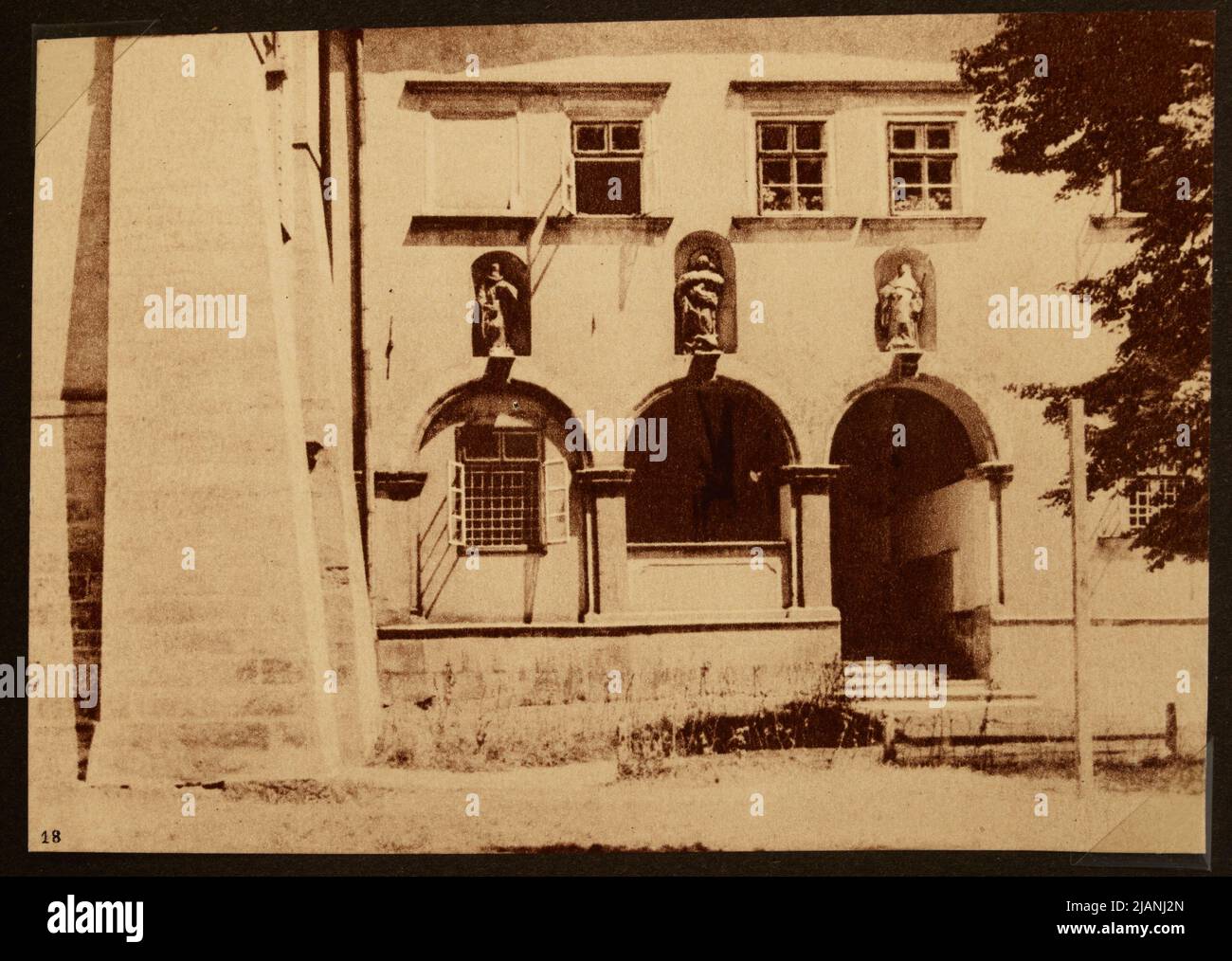 LVIV – The Latin Convent of the Benedictine Sisters – arcaded entrance ...