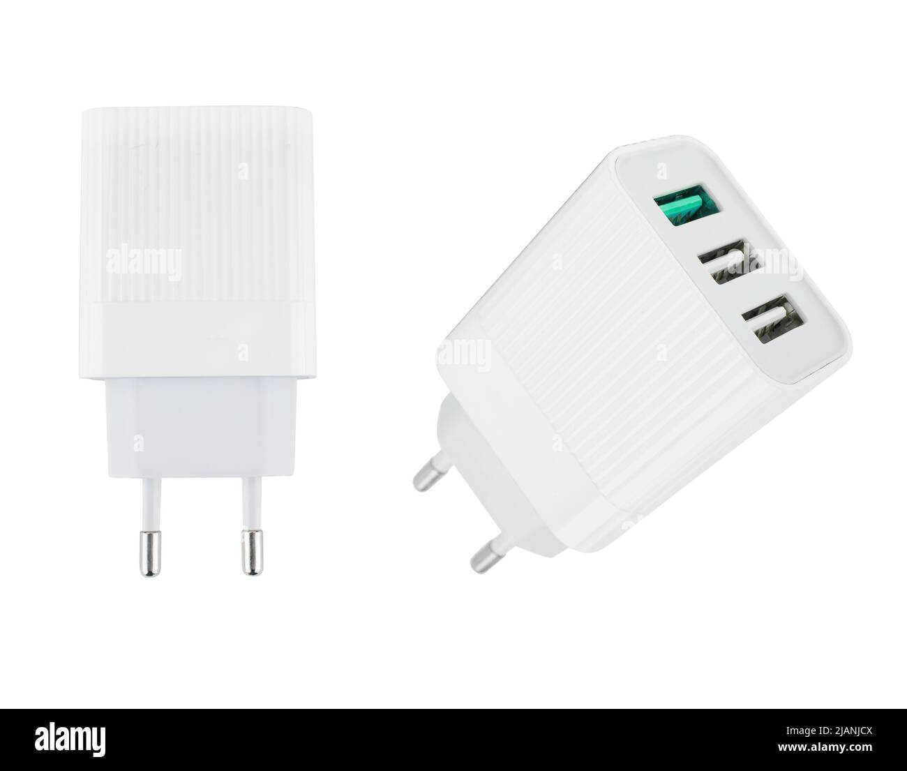 power adapter for phone tablet, isolated on white background Stock ...