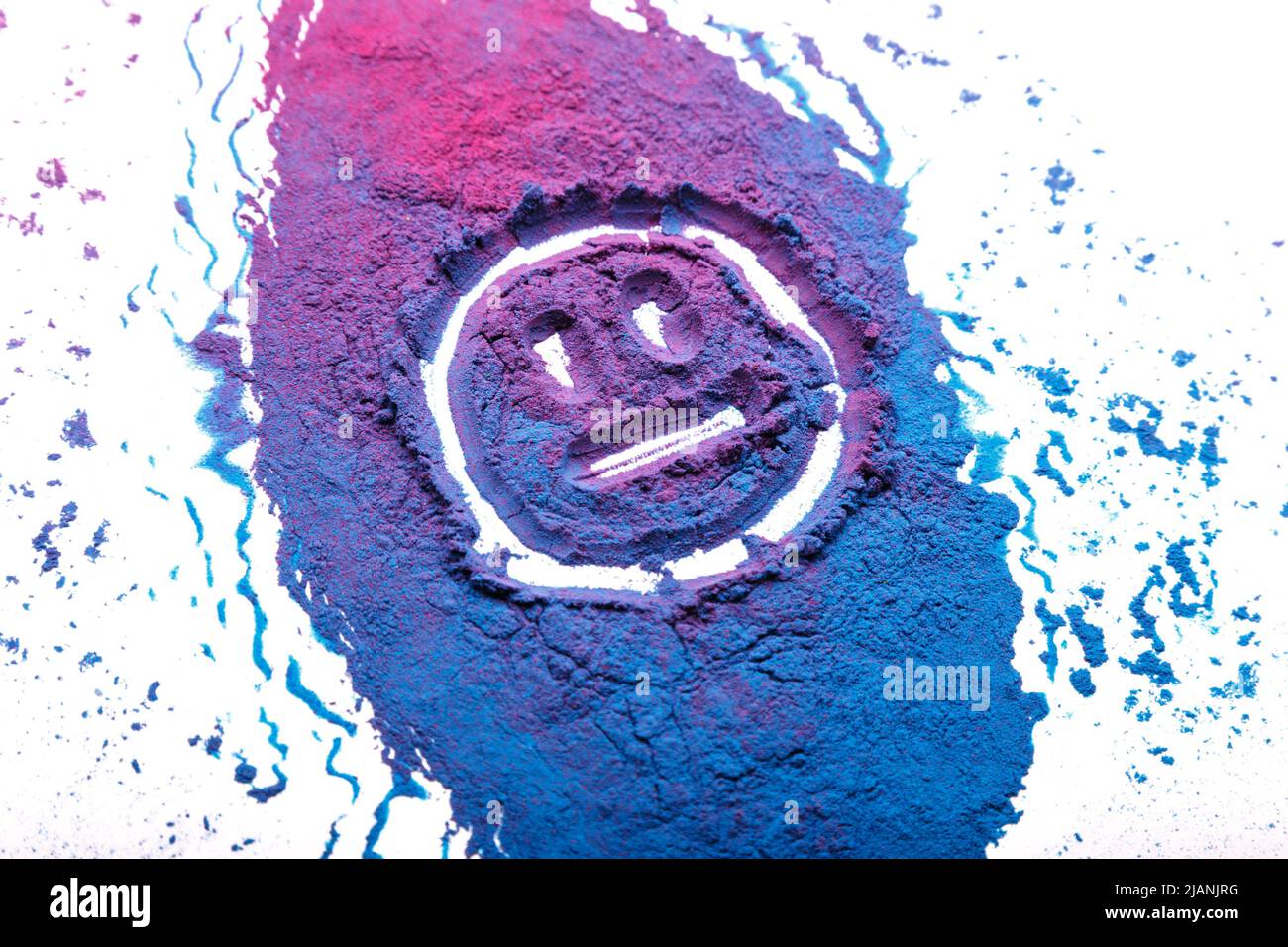 Abstract colorful Happy Holi background. Color vibrant powder isolated ...