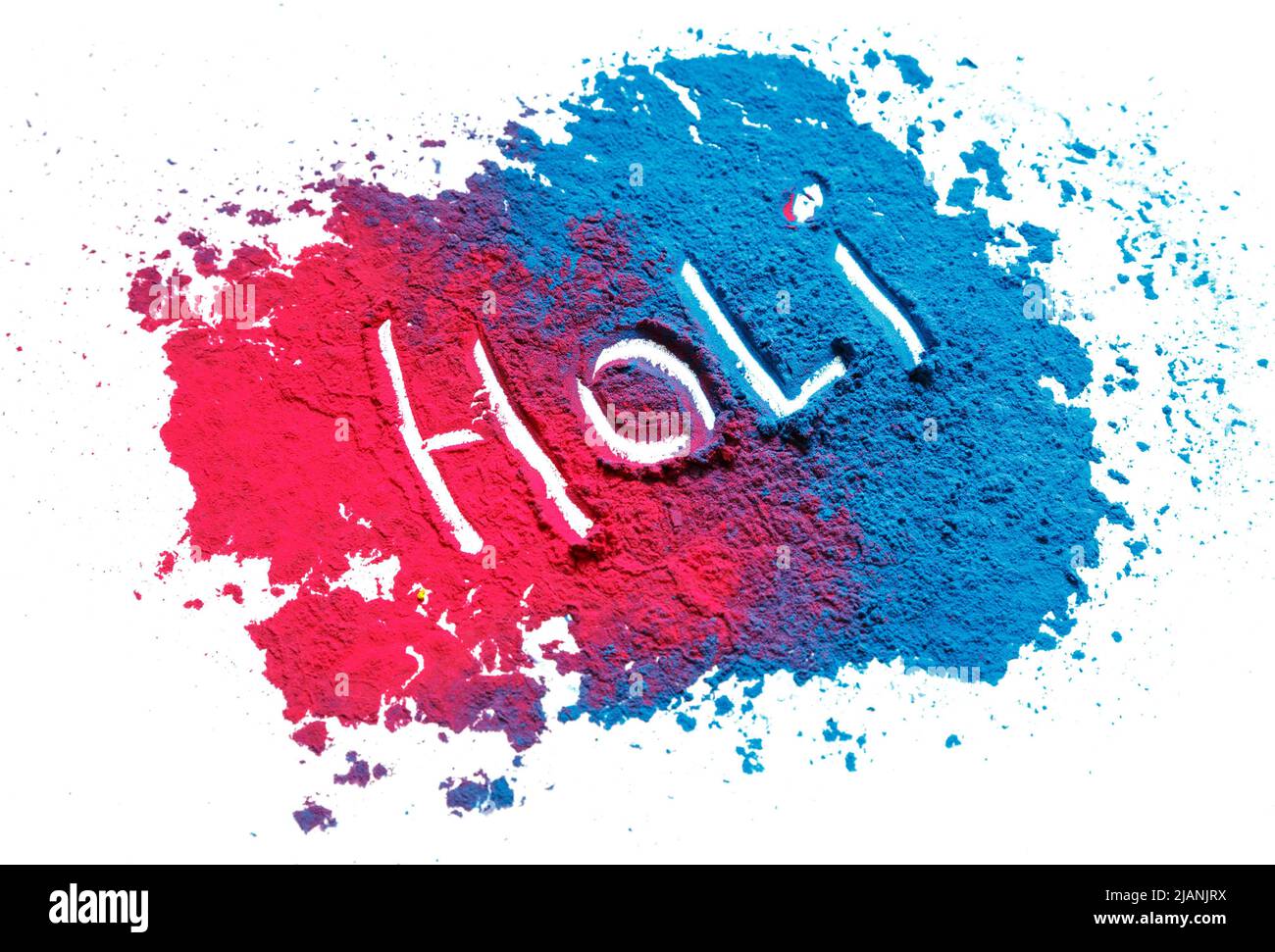 Abstract colorful Happy Holi background. Color vibrant powder isolated ...