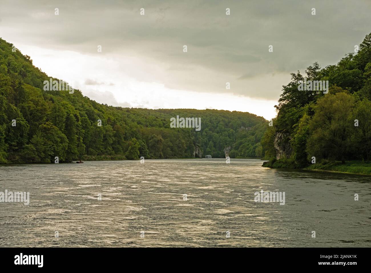 Danube breakthrough at the weltenburg monastery hi-res stock ...