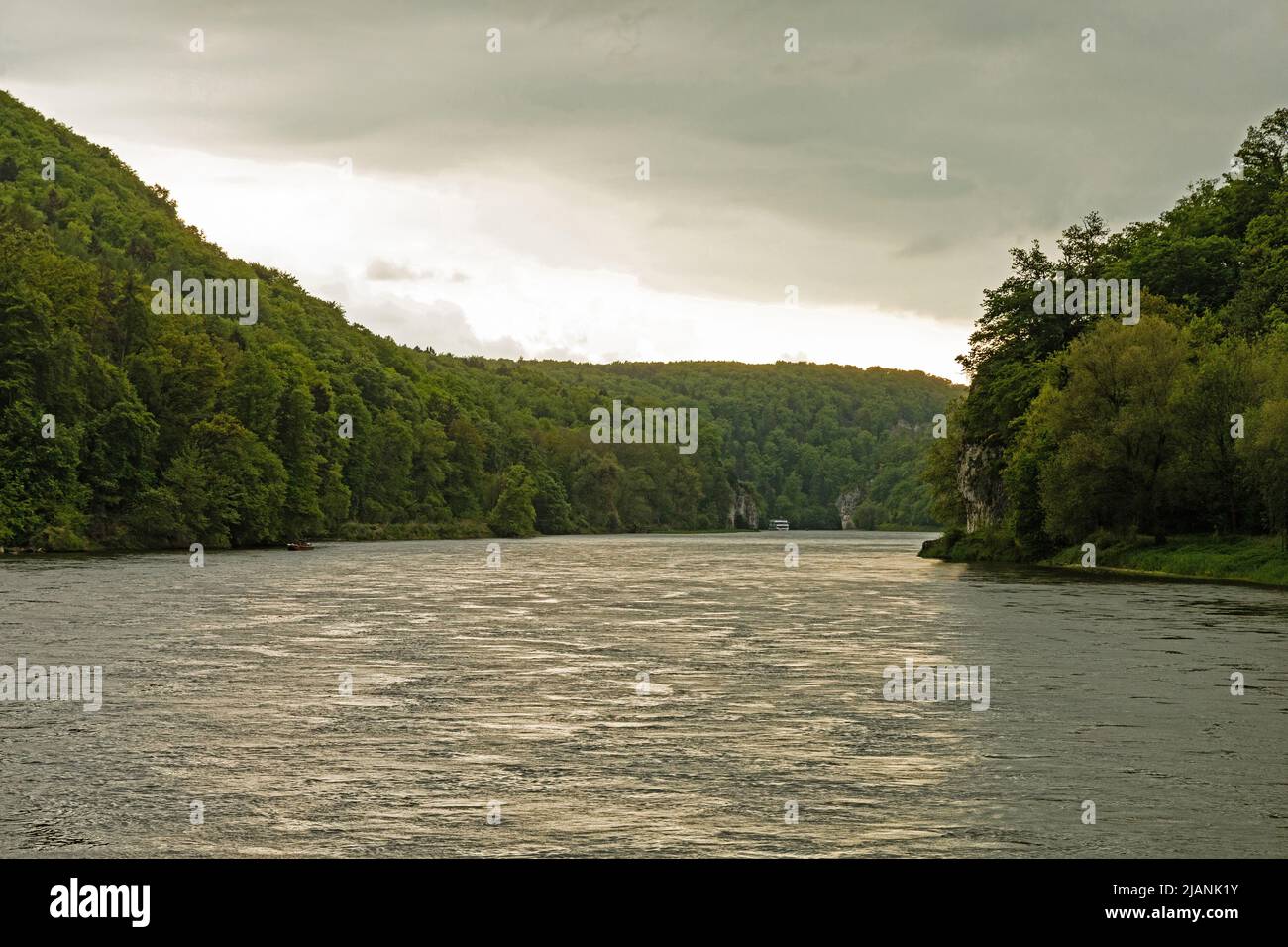 Danube breakthrough at the weltenburg monastery hi-res stock ...