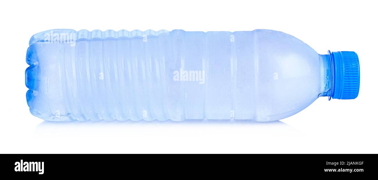 Plastic bottle of drinking water isolated on white background ...
