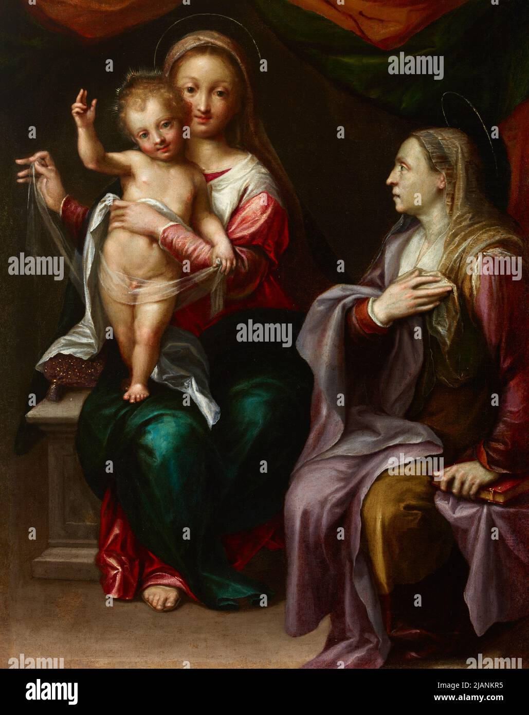 The Virgin and Child with Saint Anne unknown Stock Photo - Alamy