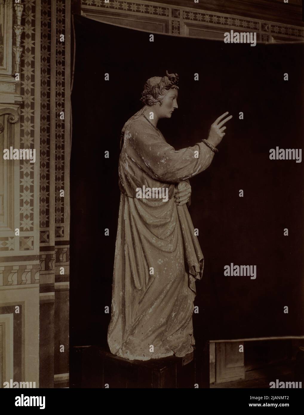 SIENA The Archangel Gabriel sculpture art exhibition Alinari Stock ...