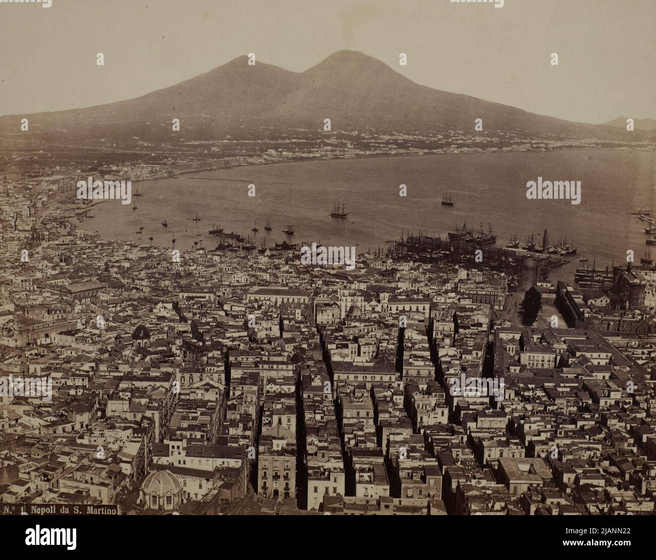 Aerial view naples cityscape landmarks hi-res stock photography and ...
