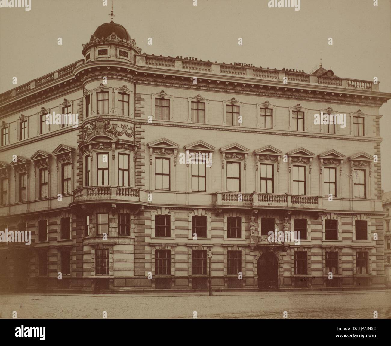 VIENNA Palace of Archduke Ludwik Wiktor two elevations (corner building ...