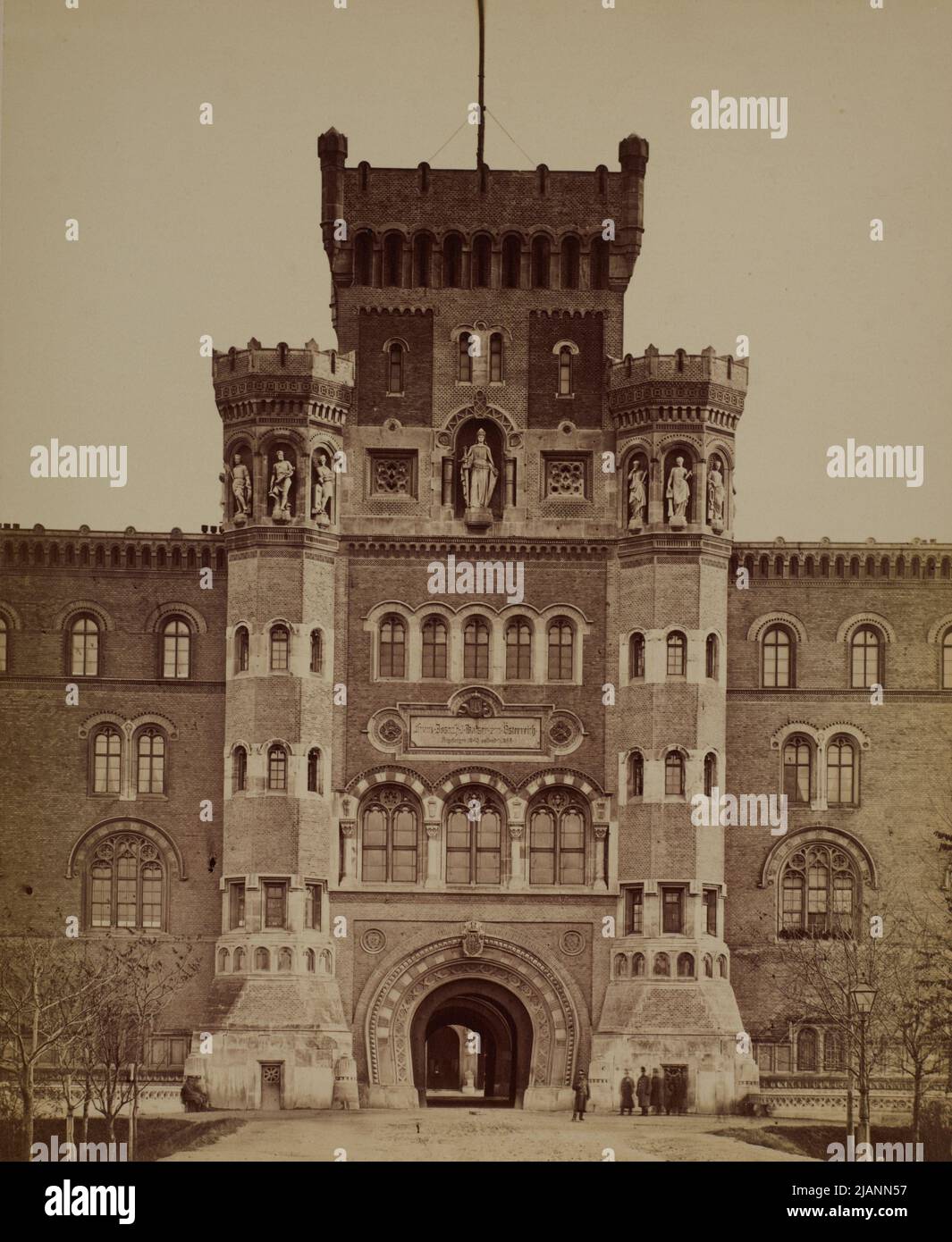 VIENNA The Arsenal risaIIt façade and main gate Niernberger, Ludwik ...