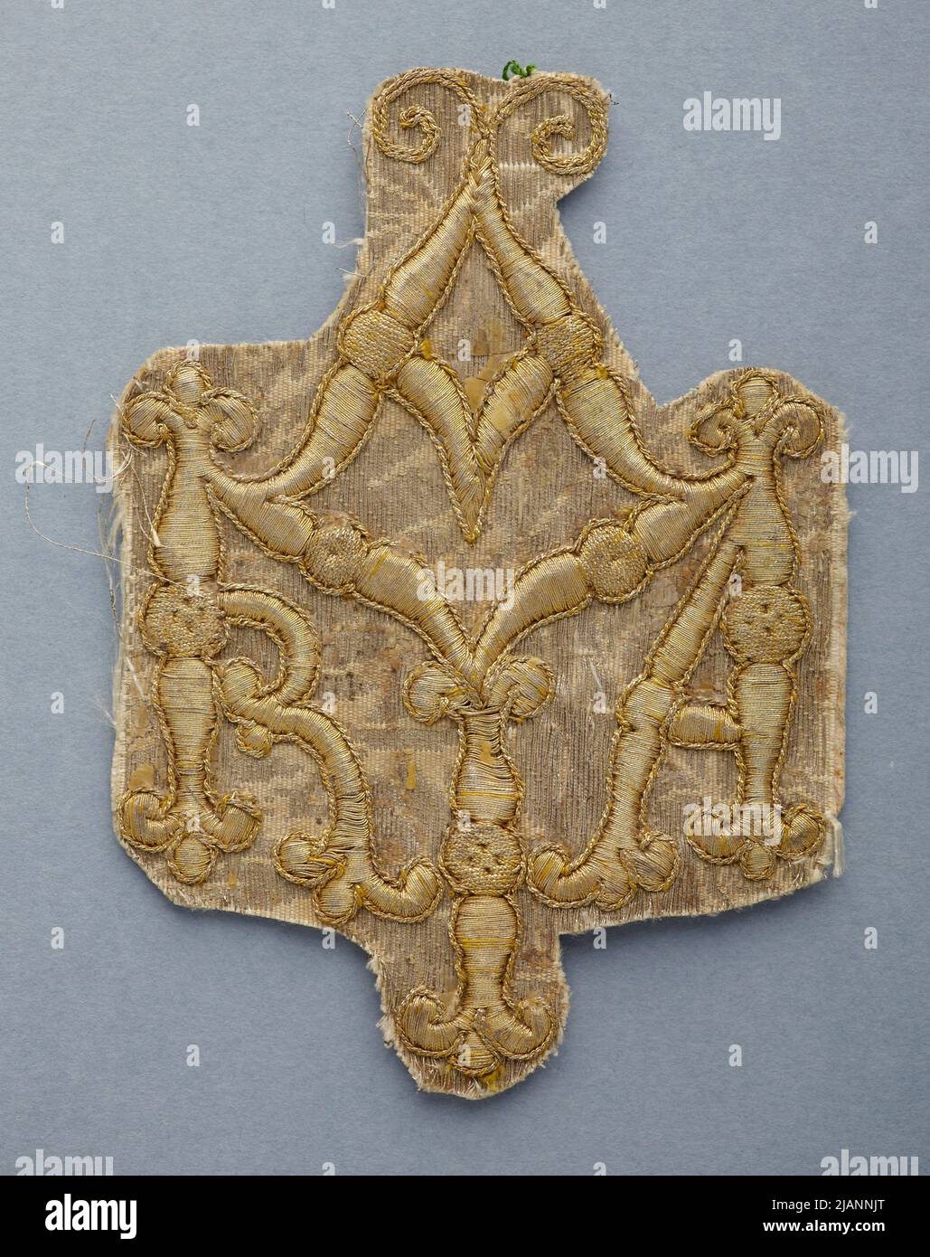 Fragment of devotional embroidery hierogram of the Virgin Mary unknown ...