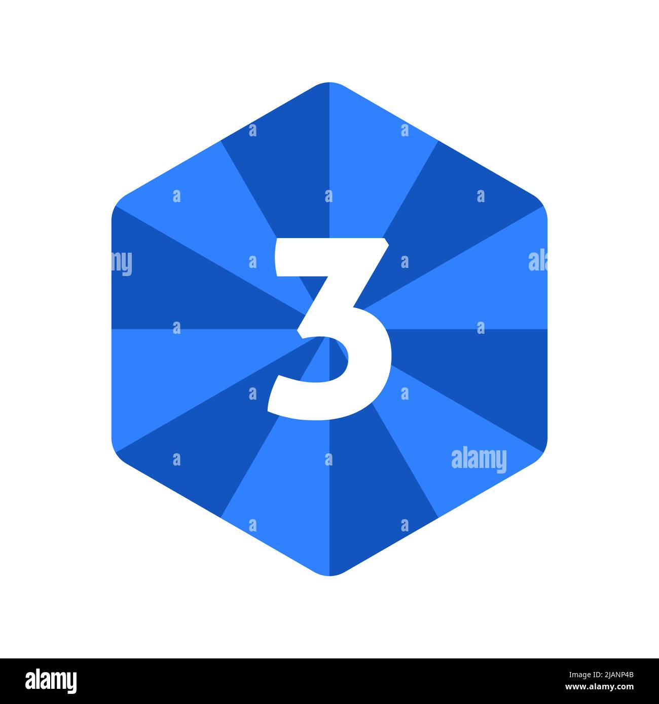 Three Hexagonal Icon Stock Vector Image & Art - Alamy