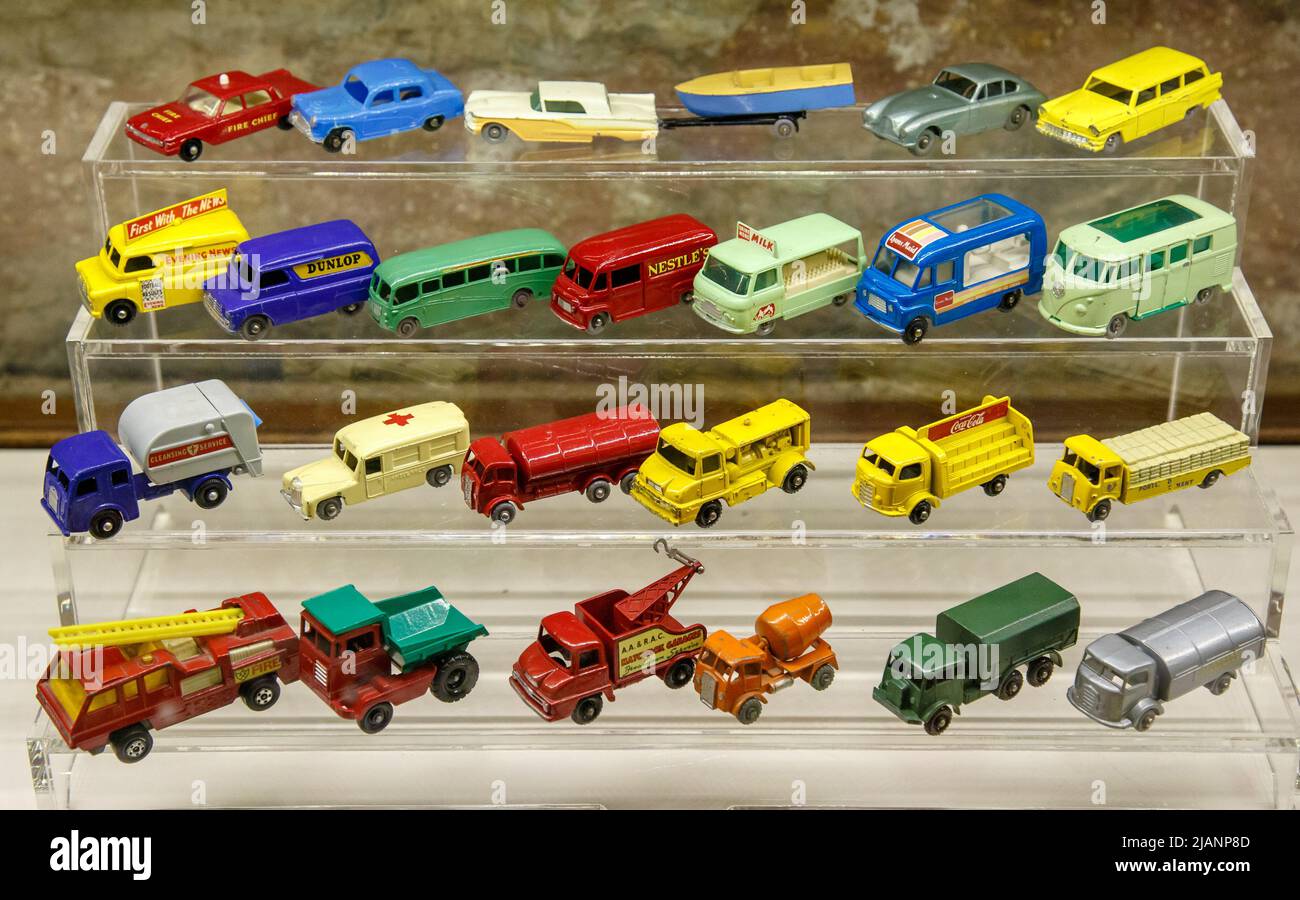 Istanbul, Turkey, 23 March 2019: Collections of various car miniature ...