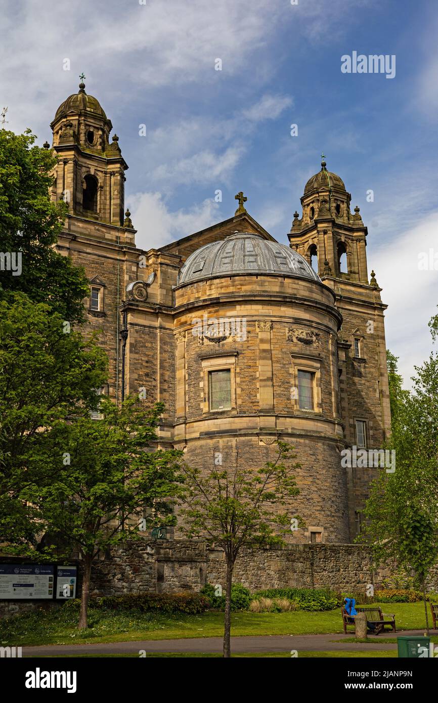 view to the Parish Church of St Cuthbert Stock Photo - Alamy