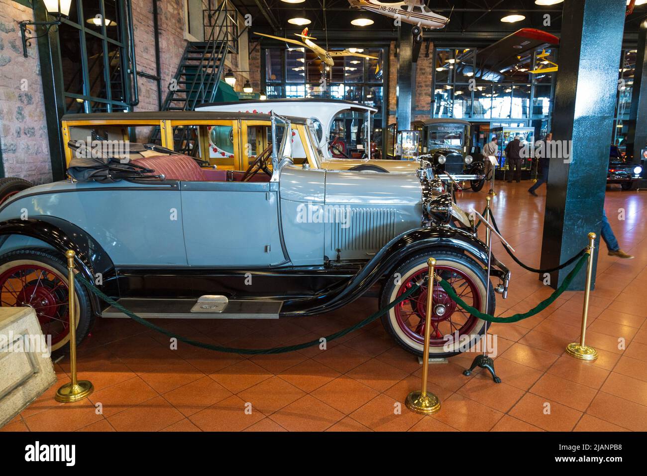 Istanbul, Turkey, March 2019: Classic cars in Rahmi M. Koc Industrial ...