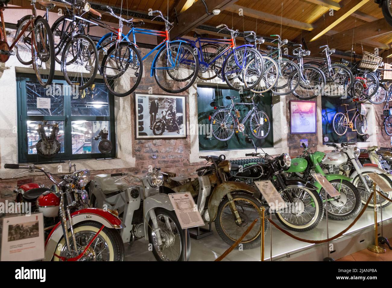 Istanbul, Turkey, 23 March 2019: Classic motorcycles in Rahmi M. Koc ...