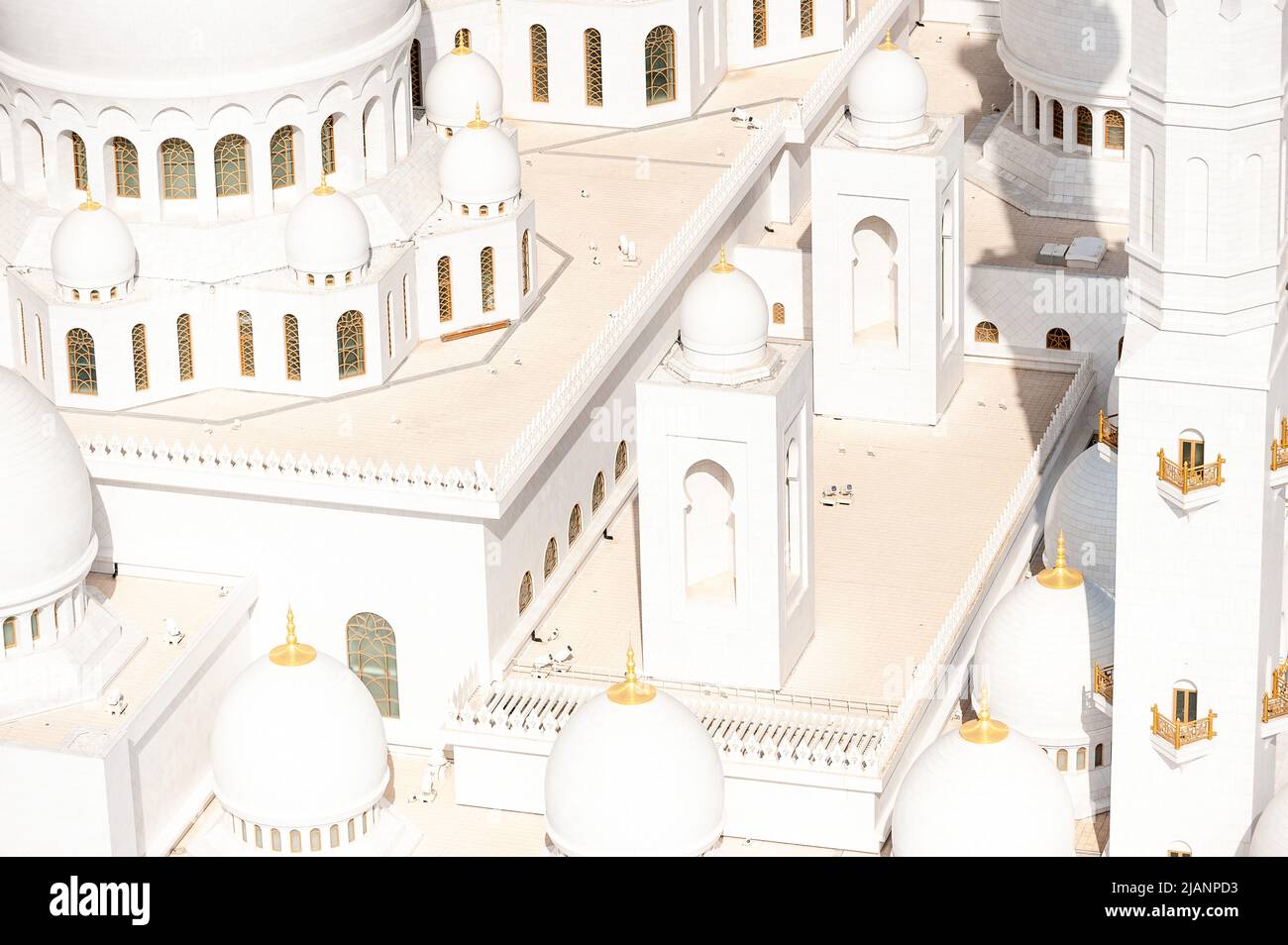 Aerial photographs of sheikh zayed grand mosque hi-res stock ...