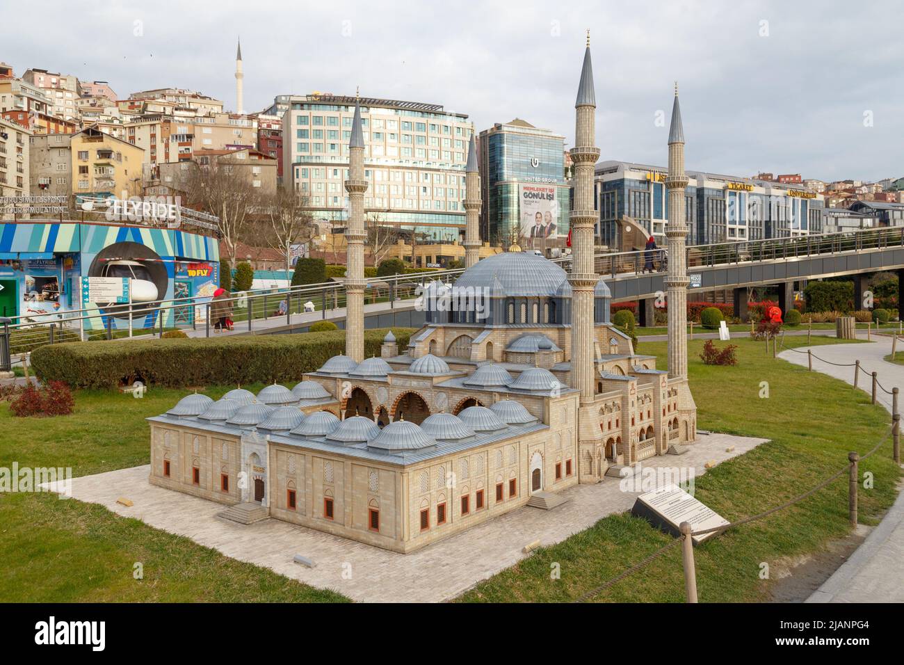 Istanbul, Turkey - March 23, 2019: Miniaturk is a miniature park in ...